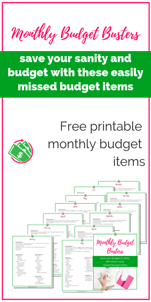 12+ Monthly Budget Busters List That Will Save Your Sanity and Budget