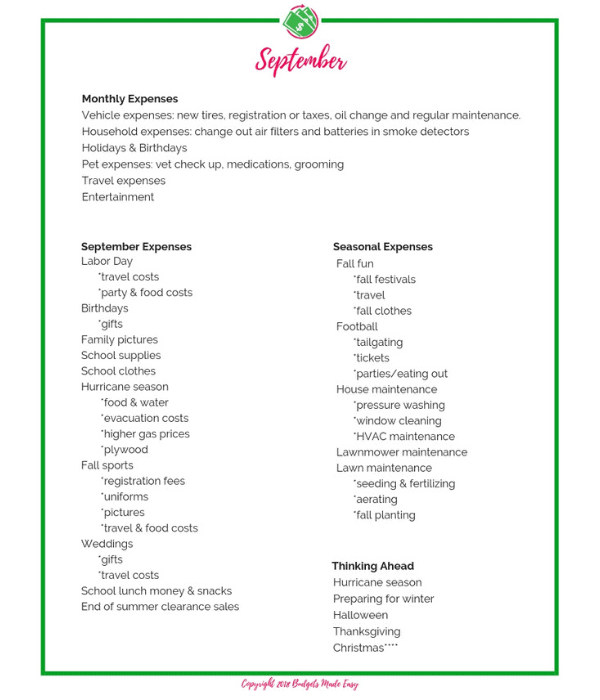 12+ Monthly Budget Busters List That Will Save Your Sanity and Budget