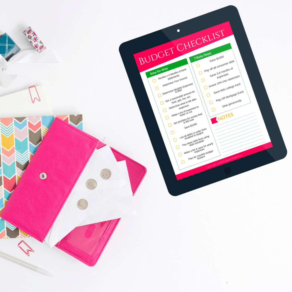 Budget Checklist - Budgets Made Easy