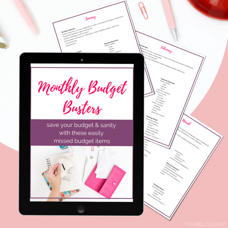 Budget Buster List - Budgets Made Easy