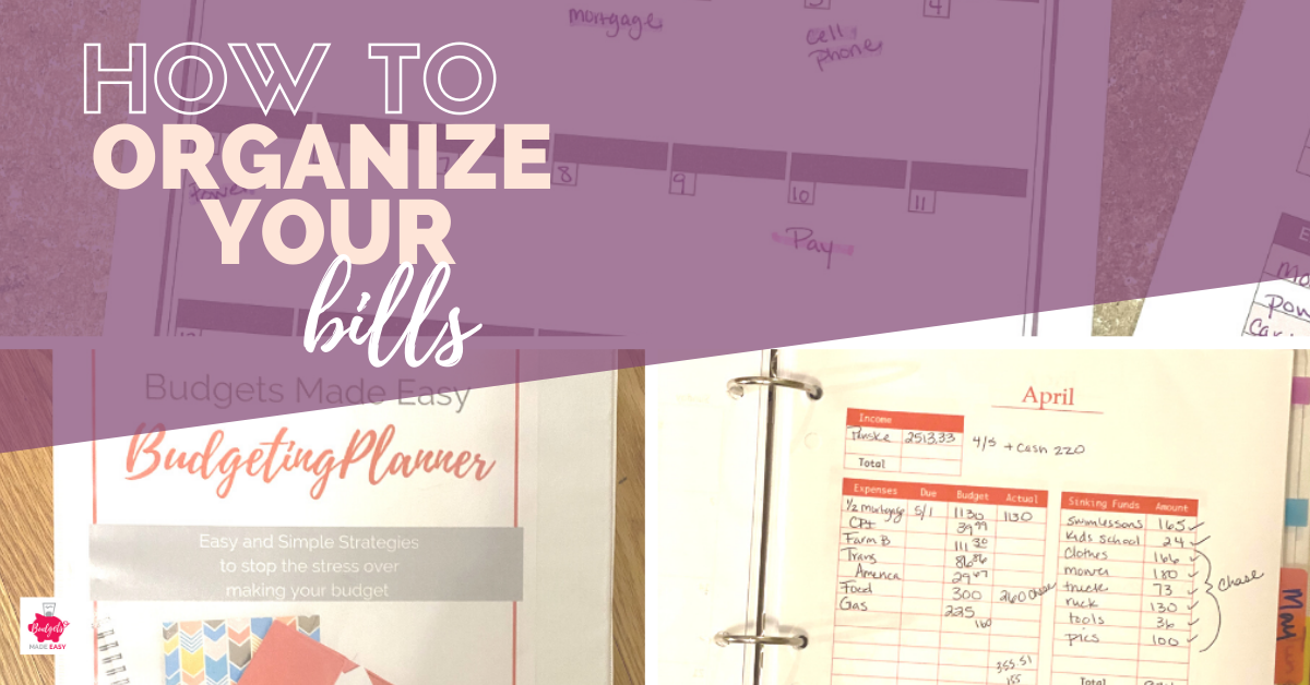 How to organize your bills and budget - nasvegd