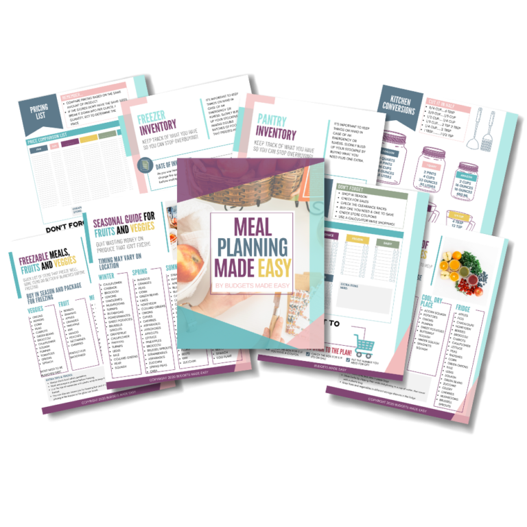 Meal Planning Bundle - Budgets Made Easy